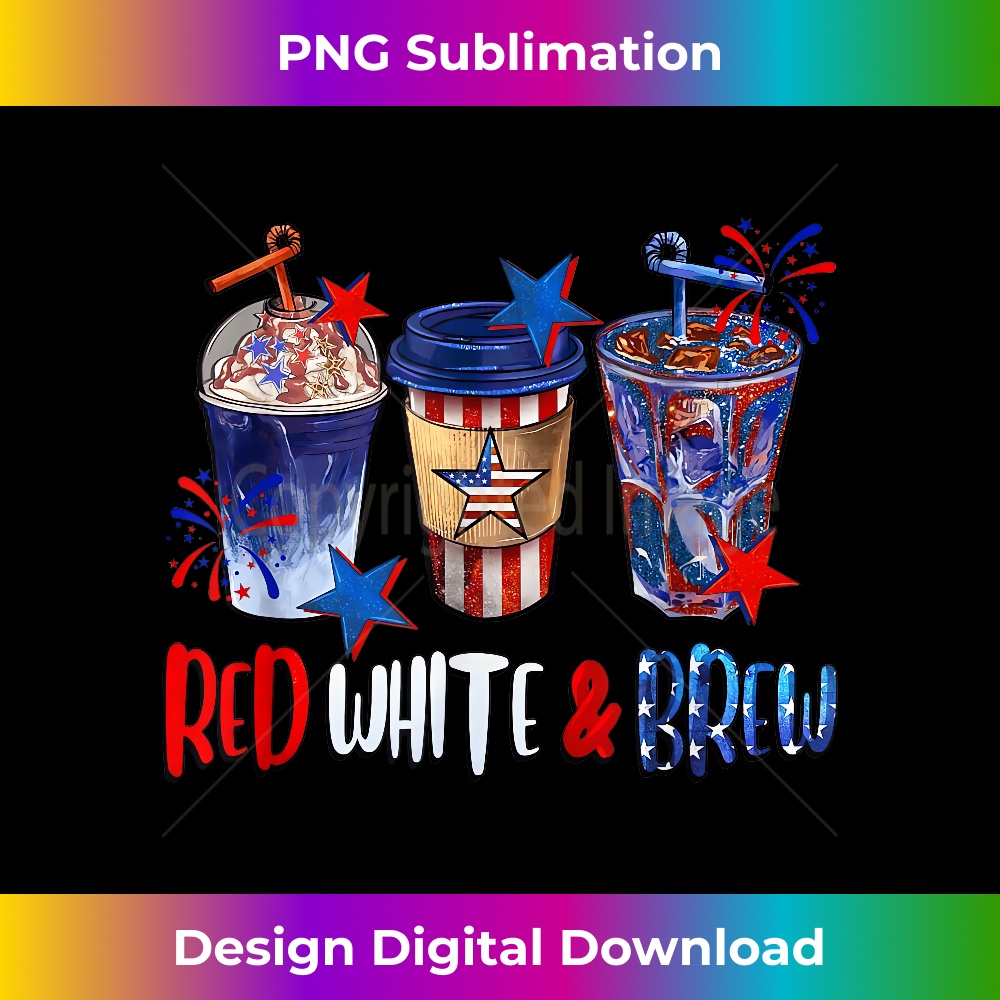 Red White Brew Patriotic Ice Coffee 4th of July Coffee - Sle | Inspire ...