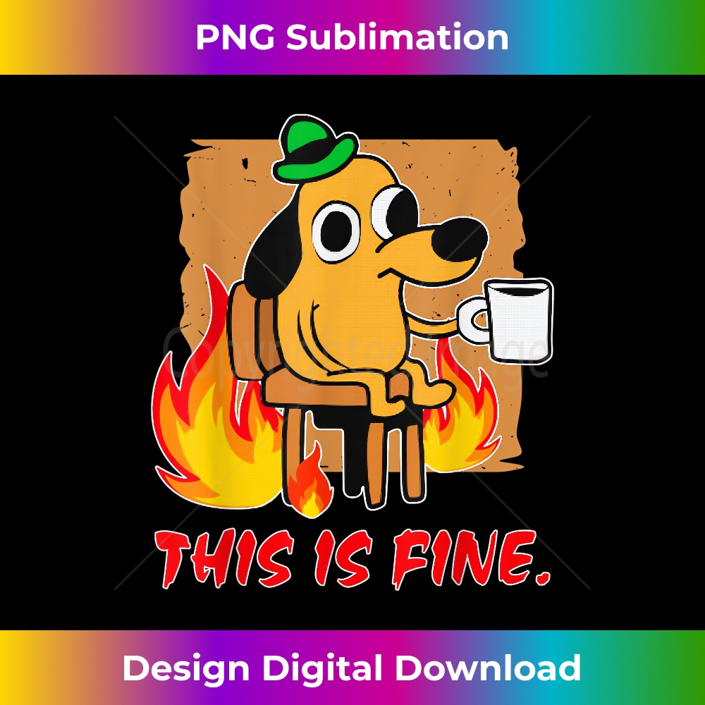 This Is Fine Dog Internet Meme Burning San Francisco - Class | Inspire ...