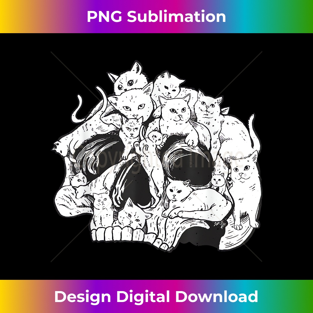 Cute Cats Skull Formed Bone Head Skeleton Skull - Edgy Subli | Inspire ...