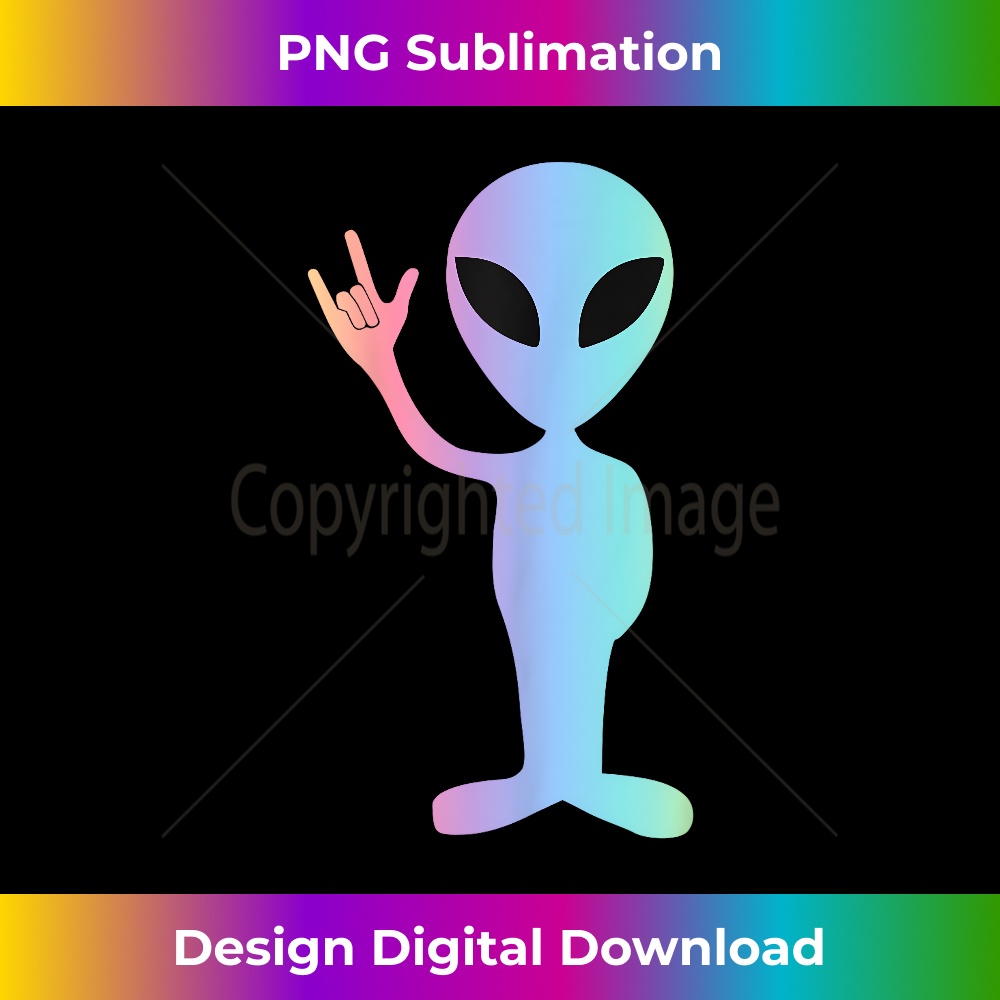 ASL I Love You Sign Language Funny Alien - Luxe Sublimation | Inspire ...