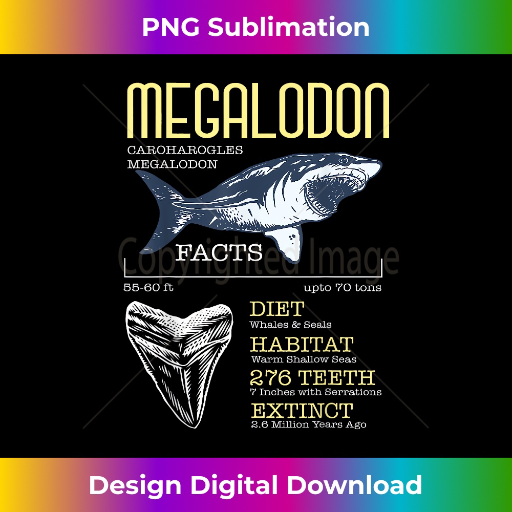 Megalodon Meg Facts Funny Shark Lover - Futuristic PNG Subli | Inspire ...