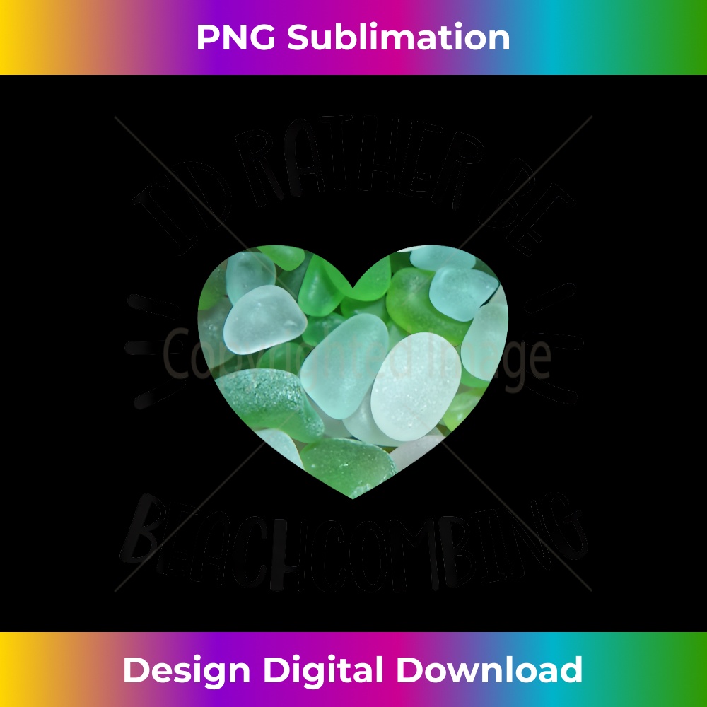 Sea Glass Beachcombing - Timeless PNG Sublimation Download - | Inspire Uplift