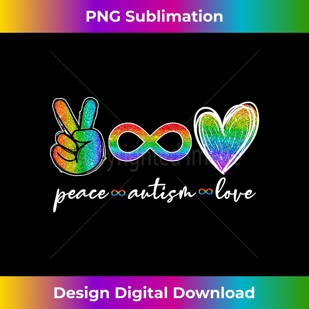 Peace Autism Love Infinity Symbol Autism Awareness - Edgy Su | Inspire ...