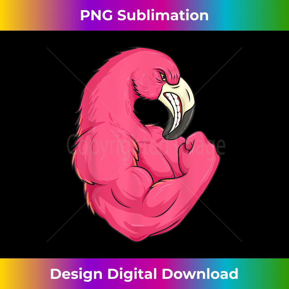 Funny Flamingo Weightlifting Bodybuilder Muscle Fitness - De - Inspire ...