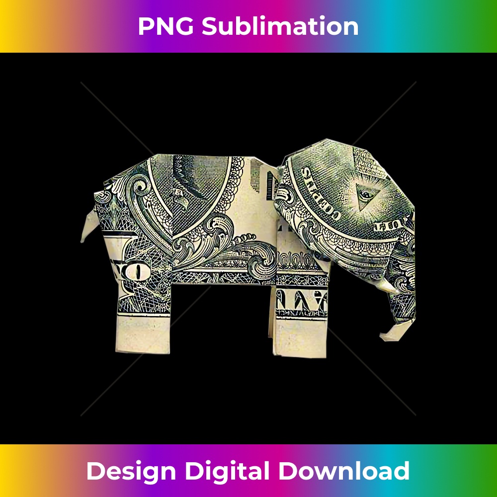 Dollar Bill Origami Elephant -Good Luck - Timeless PNG Subli - Inspire ...