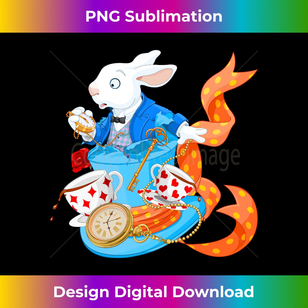 Alice in Wonderland White Rabbit with clock Rabbit hole - Vi | Inspire ...