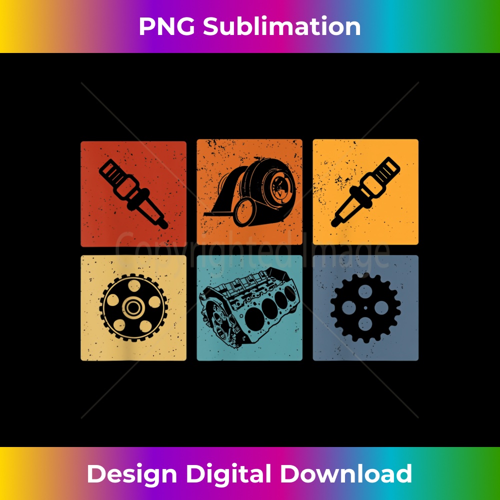 Car Mechanic Engine Symbols Auto Parts - Crafted Sublimation | Inspire ...