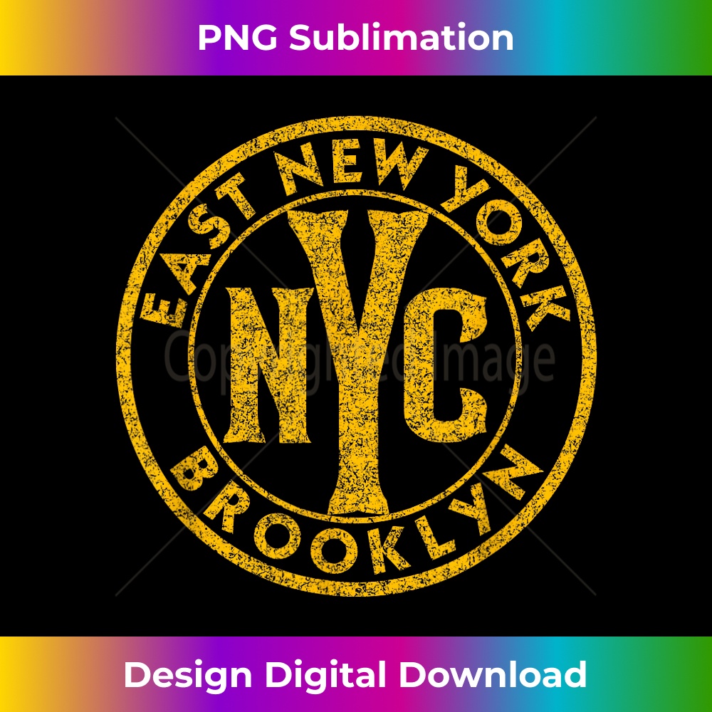 East New York Brooklyn NYC Vintage Sign Distress Amber Print | Inspire ...