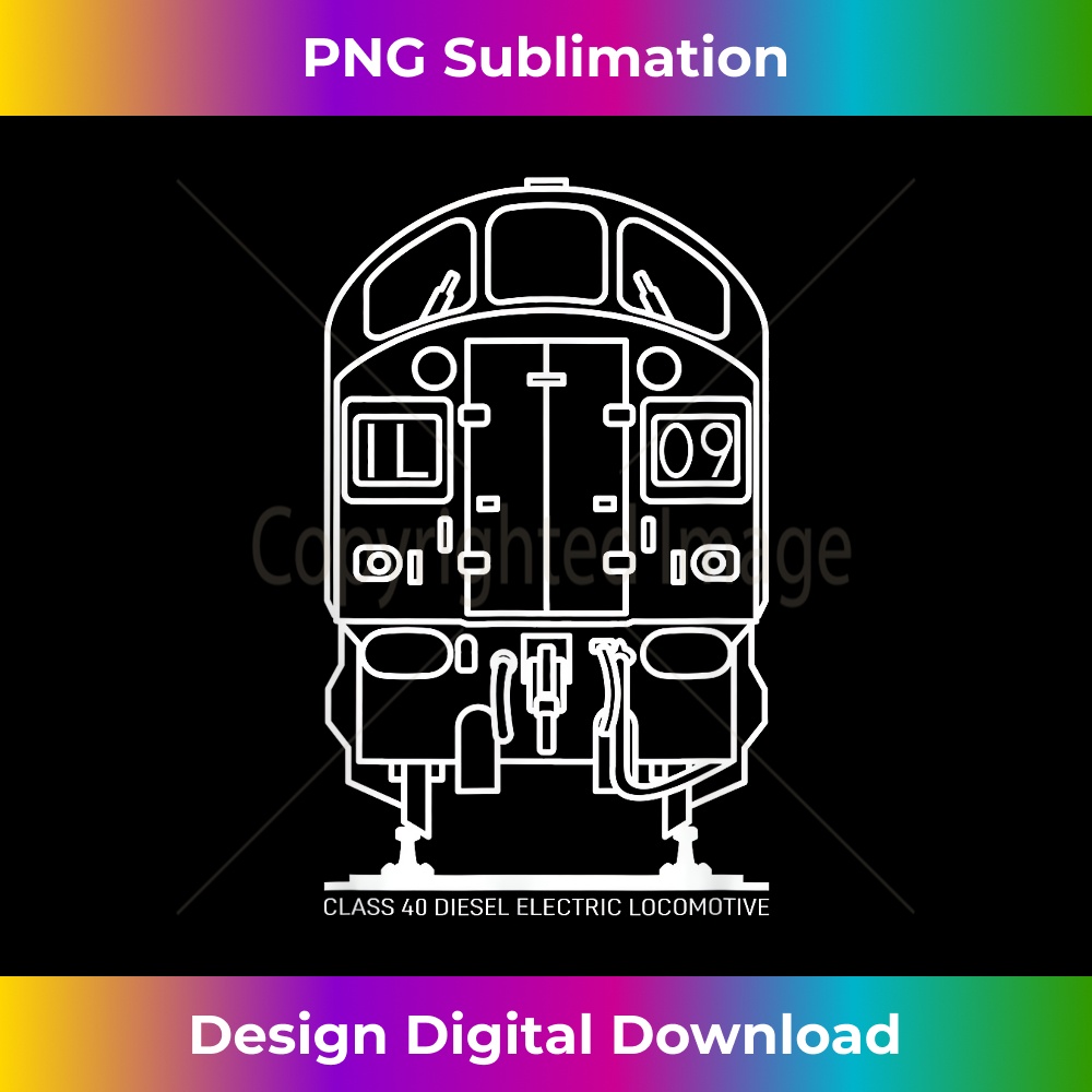 British Rail Class 40 Diesel Electric Locomotive Blueprint - - Inspire ...