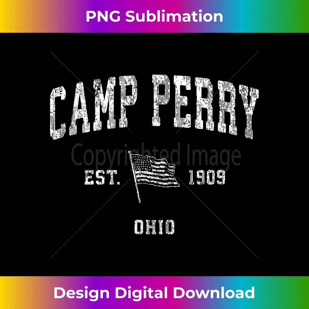 Camp Perry Ohio OH Vintage US Flag Sports - Sleek Sublimatio | Inspire ...