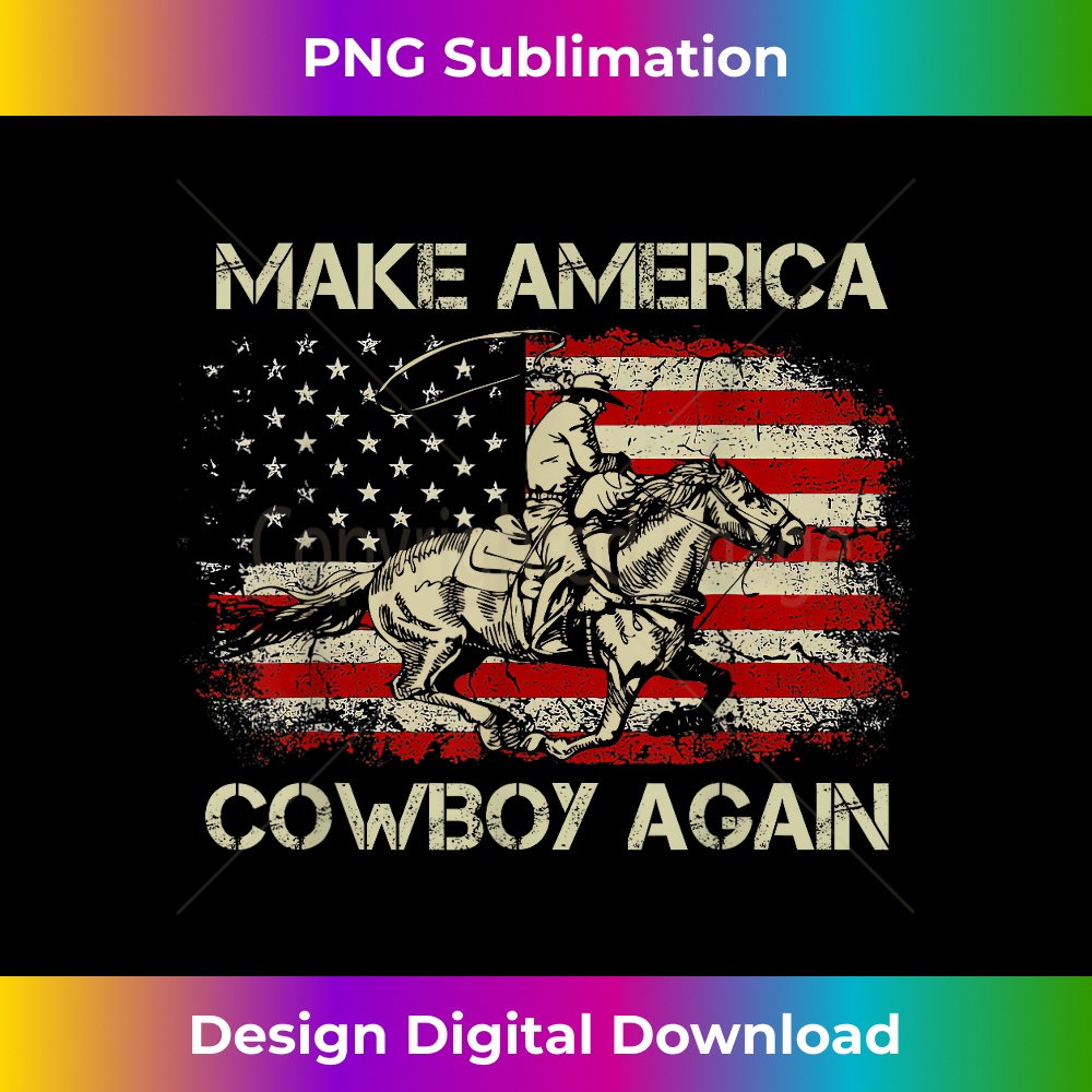 Vintage Western Rodeo USA Flag Makes America A Cowboy Again | Inspire ...