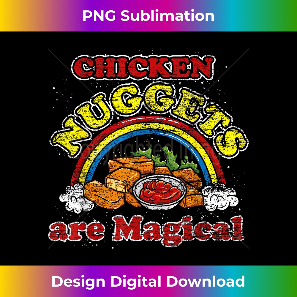 Chicken Nuggets Are Magical Rainbow Funny Chicken Nugget - S | Inspire ...