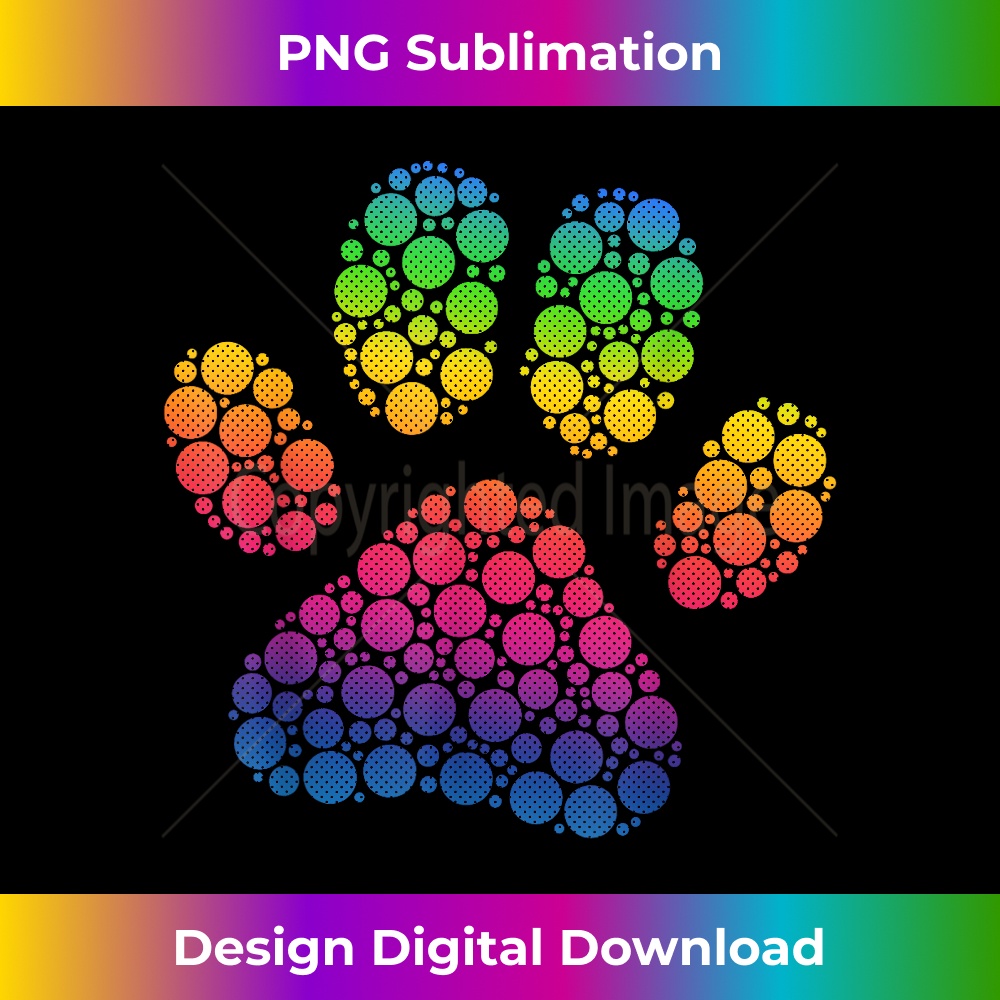Rainbow Polka Dot Dog Paw International Dot Day - Urban Subl - Inspire ...