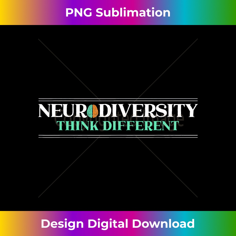 Neurodiversity Think Different Rainbow Brain Autism Support - Inspire ...