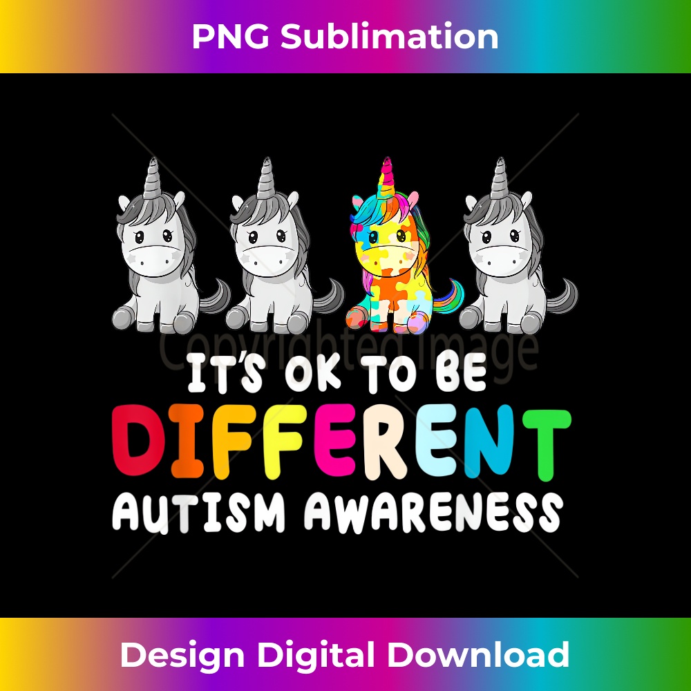 It's Ok To Be Different Unicorn Puzzle Autism Awareness - Ti | Inspire ...