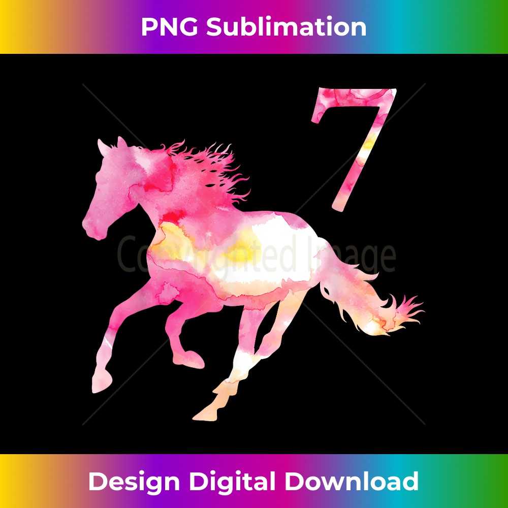 7th Birthday Horse for 7 Year Old Girls - Sublimation-Optim - Inspire ...