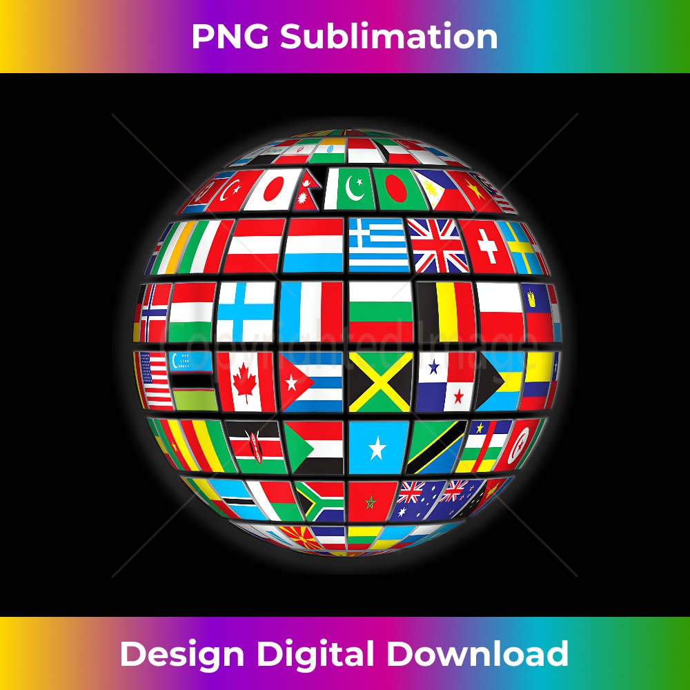 Flags of the World Banner International Country Flag Globe - - Inspire ...