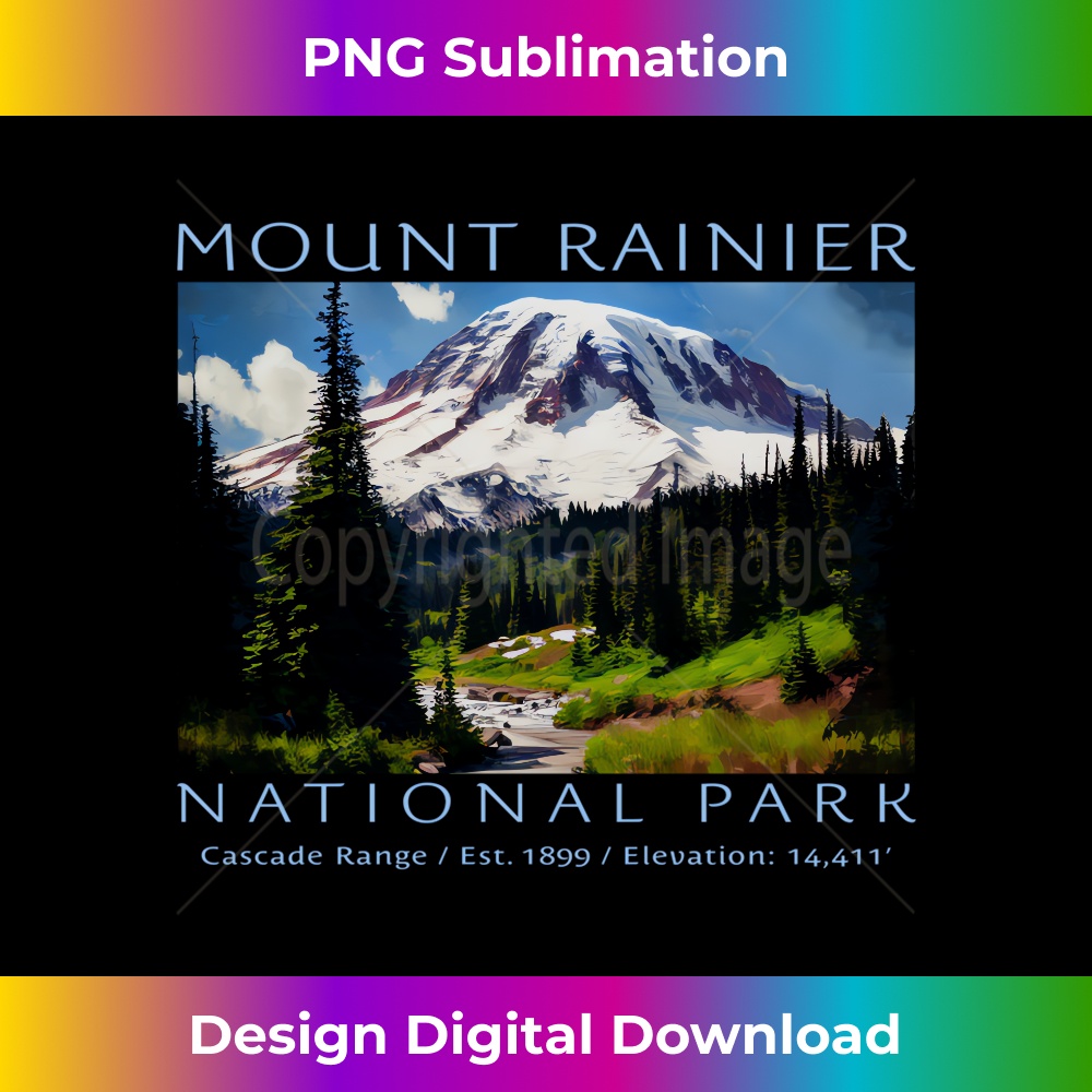 Mt. Rainier National Park Mountain Art Souvenir - Sublimatio | Inspire ...