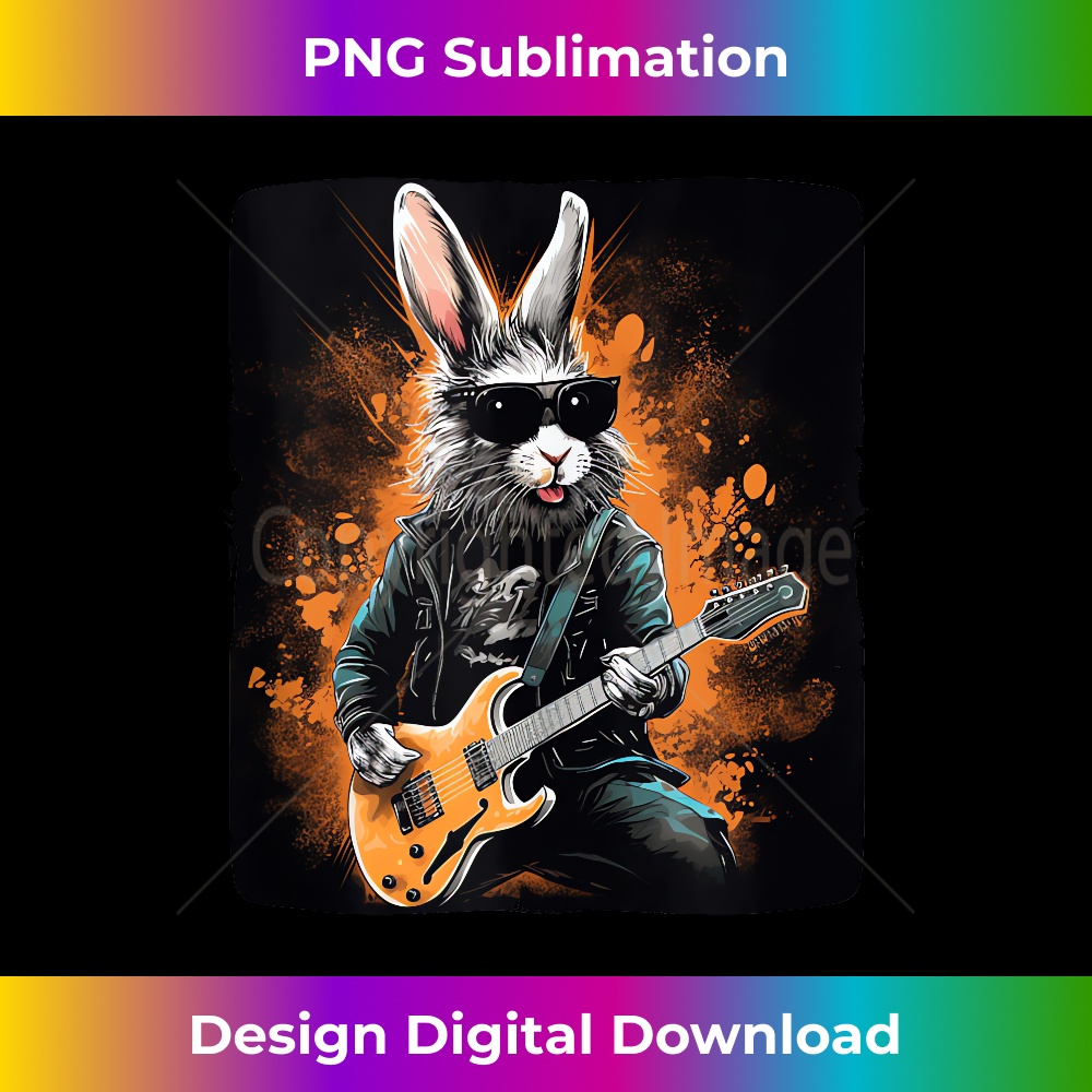 Cool rocker bunny for Easter and guitarists with e-guitar - | Inspire ...