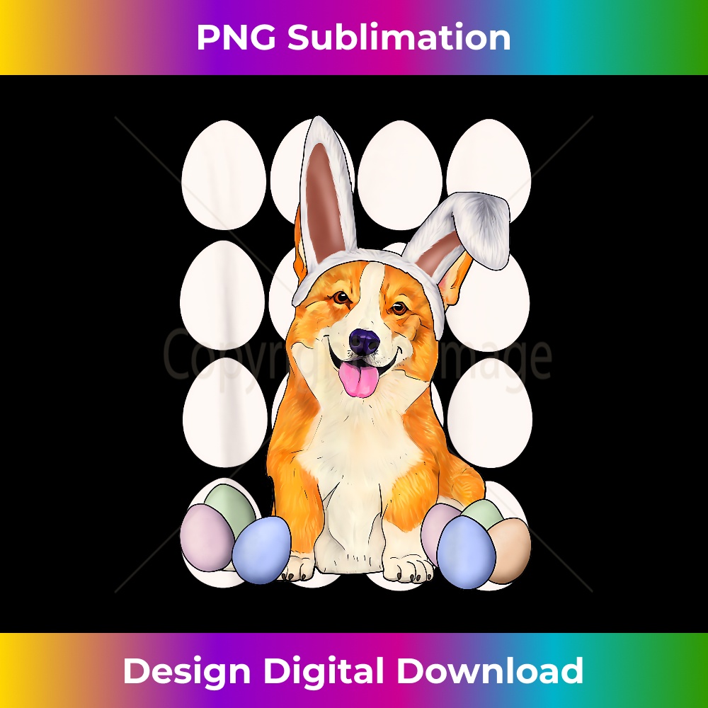 Corgi dog with bunny ears and Easter eggs - Luxe Sublimation - Inspire ...