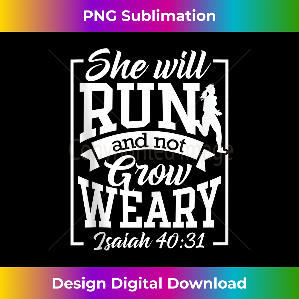 Cute She Will Run And Not Grow Weary - Isaiah 4031 Art - Min | Inspire ...