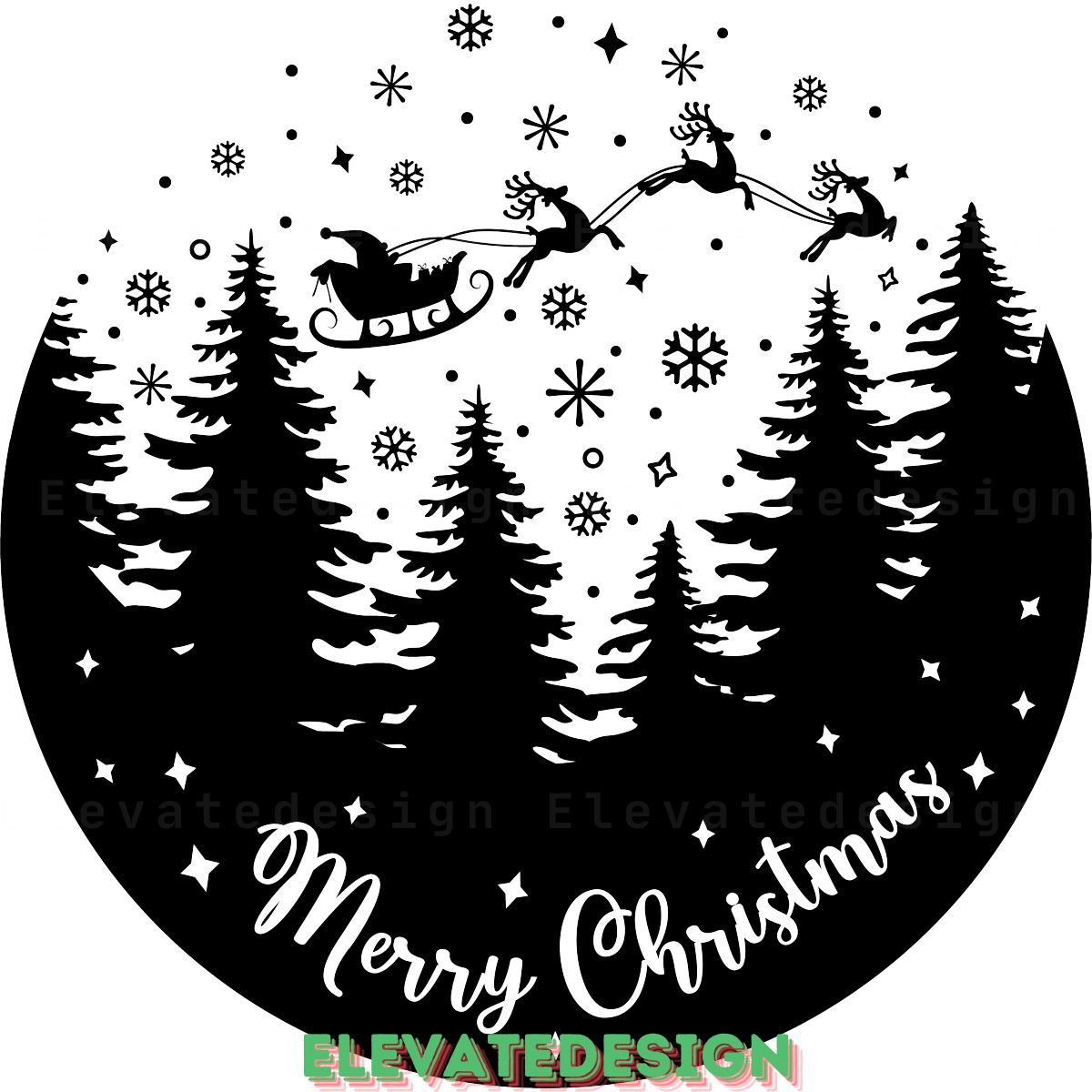 Christmas Scene Svg | Inspire Uplift