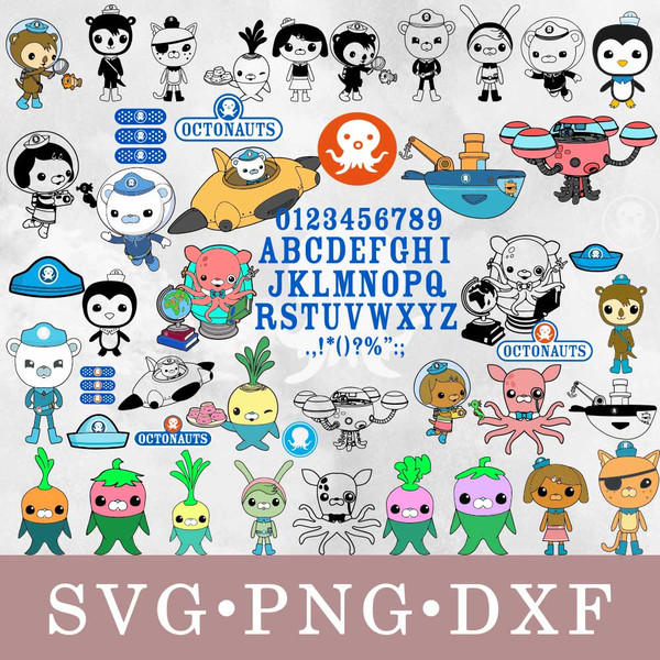 Octonauts svg, Octonauts bundle svg, png, dxf, svg files for - Inspire ...