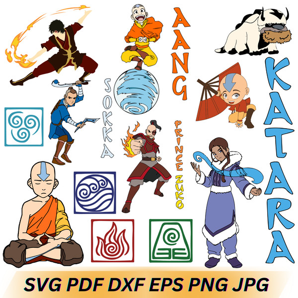 100 Avatar The Last Airbender Svg, Avatar Aang Svg | Inspire Uplift