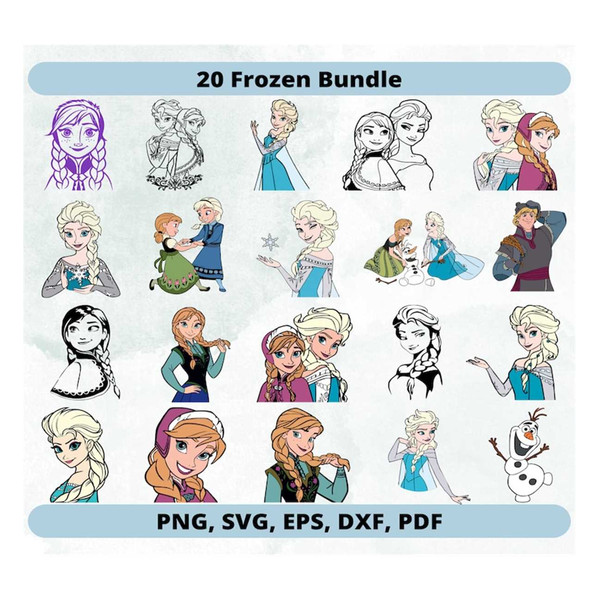 FROZEN SVG Bundle, FROZEN Svg files for Cricut, | Inspire Uplift