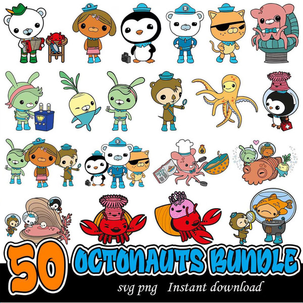 50 Octonauts Svg Bundle, Octonauts Svg, Octonauts Vector, Oc - Inspire ...