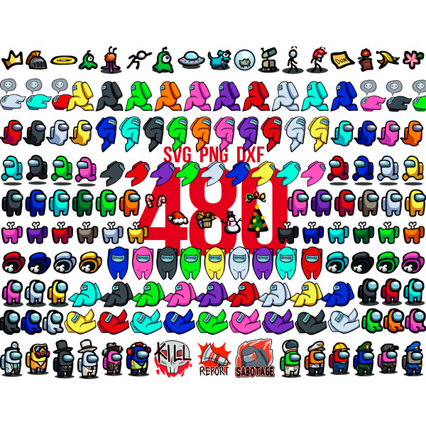 Among Us Svg Bundle, AmongUs SVG, Game Impostor Clipart. - Inspire Uplift