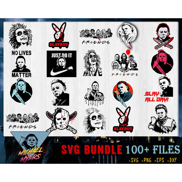 Michael Myers Svg Bundle 100 Files - Inspire Uplift
