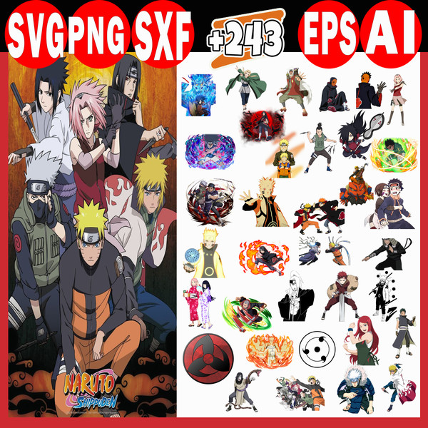 Naruto SVG Png Dxf Font Bundle, Naruto Svg, Naruto Svg, Naru | Inspire ...