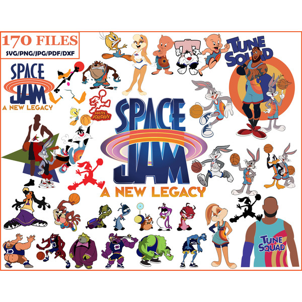 Space Jam SVG, Bundle Space Jam SVG, PNG, DXF, PDF, JPG,... - Inspire ...