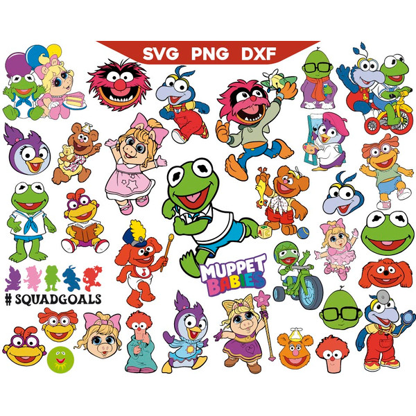 Disney The Muppets Svg Bundle, Muppets Babies SVG, Sesame Mo | Inspire ...