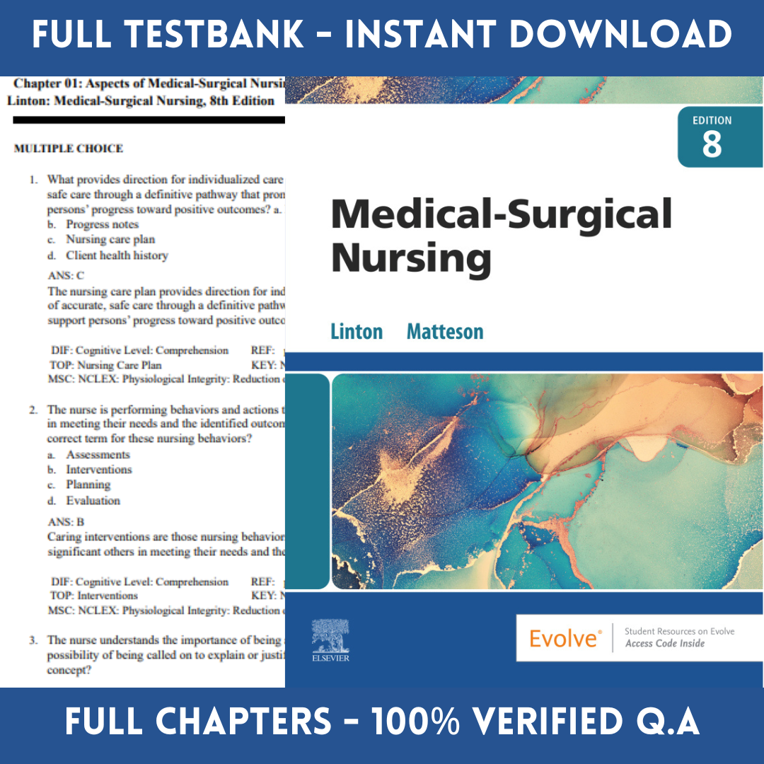 Test Bank For Medical-Surgical Nursing 8th Edition Mary Ann | Inspire ...