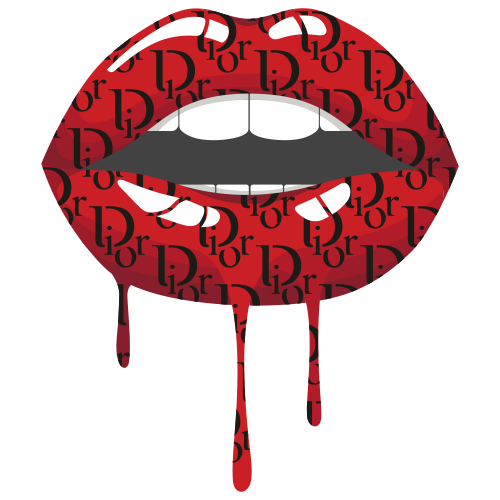 Dior Lips Drip Pattern Svg, Lips Logo Svg, Fashion Logo Svg, | Inspire ...