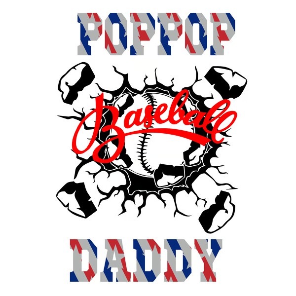 Poppop Baseball Daddy Svg, Fathers Day Svg, Best Dad Ever Sv - Inspire ...