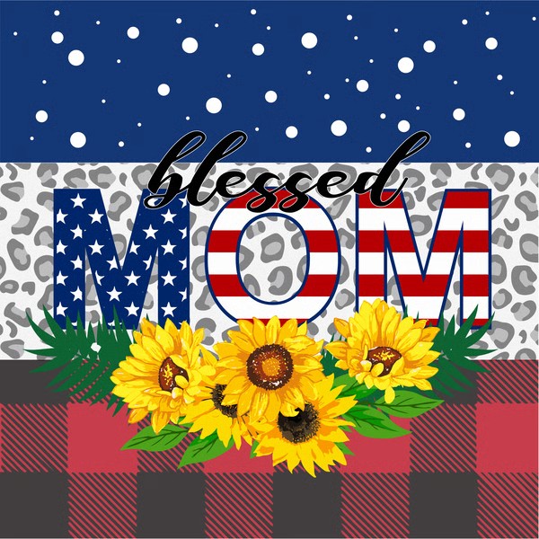 Blessed Mom Flag Svg, Mothers Day Svg, Mom Svg, mom life Svg - Inspire ...