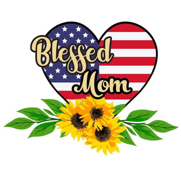 Blessed Mom Heart Flag Svg, Mothers Day Svg, Mom Svg, mom li | Inspire ...