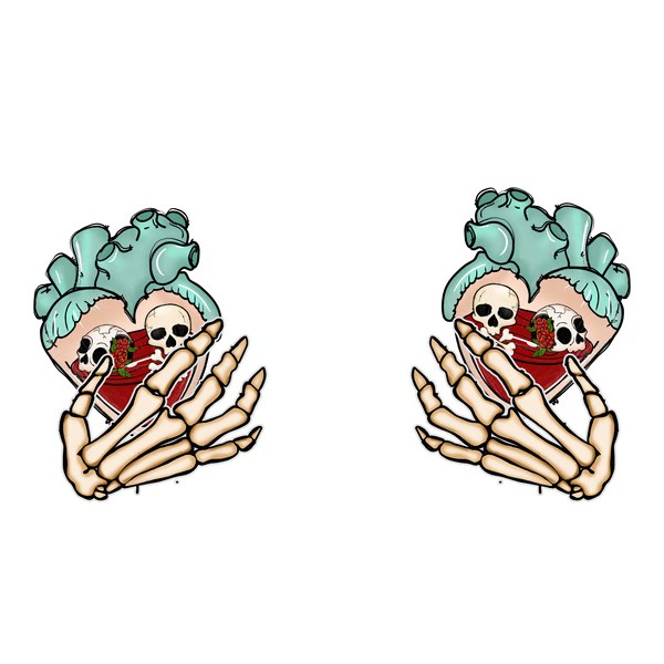 Heart Skeleton Png, Skeleton Valentine Png, Skeleton Love Pn - Inspire ...