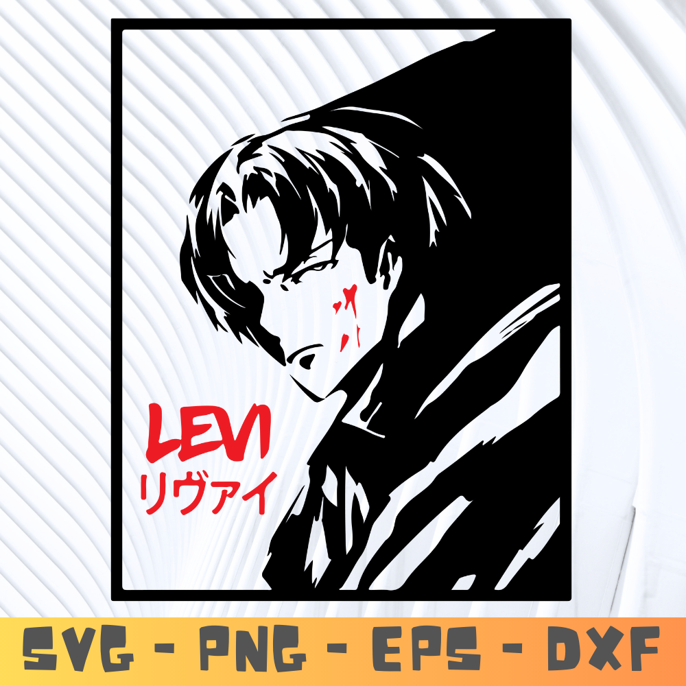 Attack on Titans LEVI SVG ,Attack on Titans Character, Attac - Inspire ...