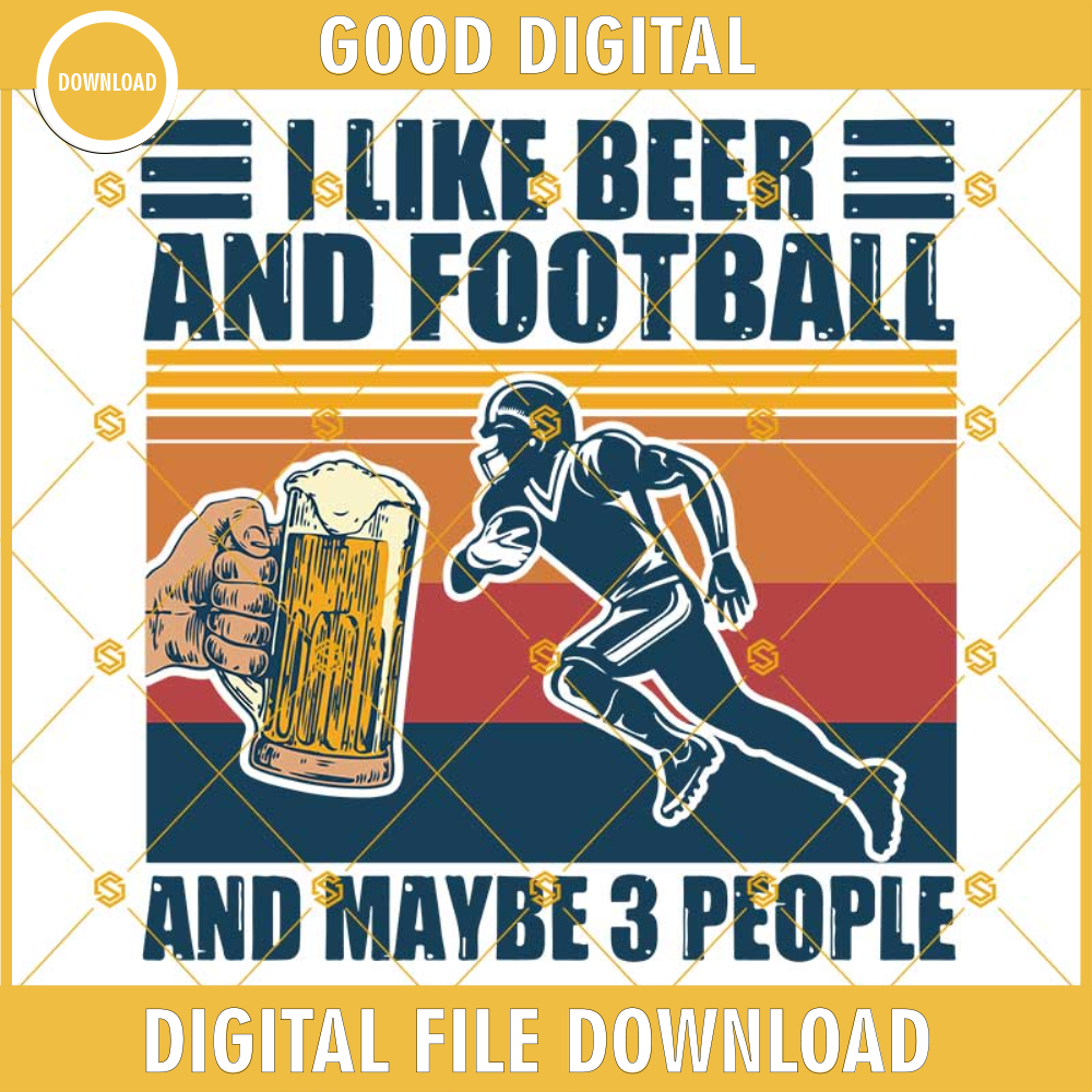 I like Beer and Football and maybe 3 people SVG, I like Beer | Inspire ...