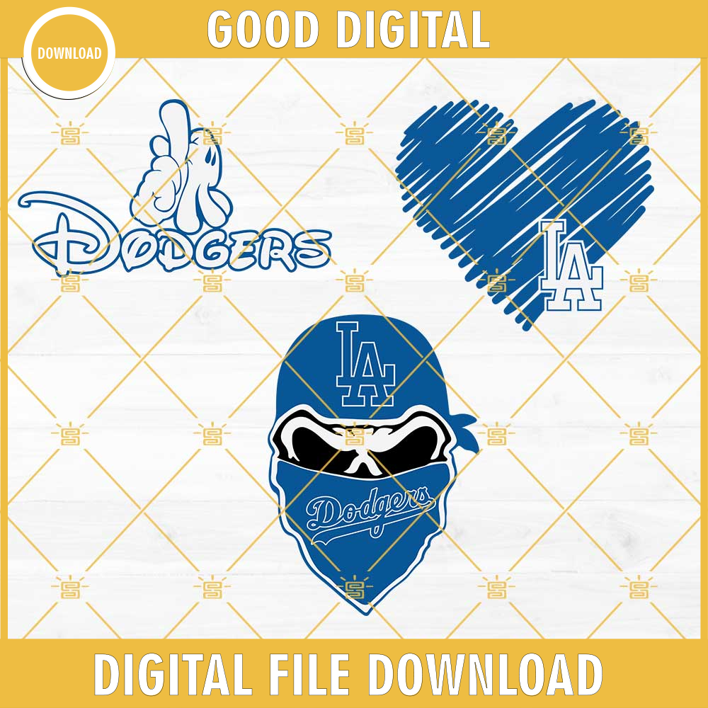 La Dodgers Baseball SVG, Mickey Hands Dodgers SVG, Dodgers S - Inspire ...