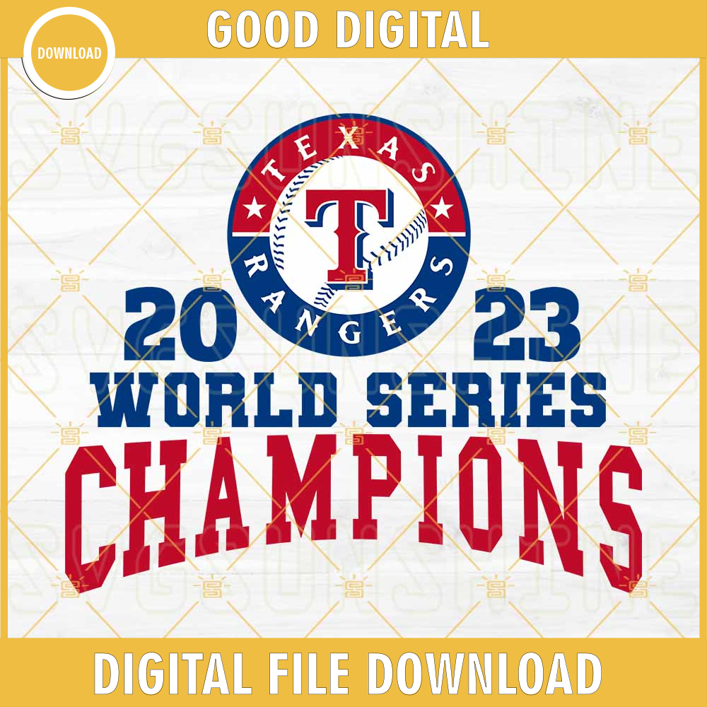 Texas Ranger 2023 World Series Champions SVG, Texas Ranger B - Inspire ...