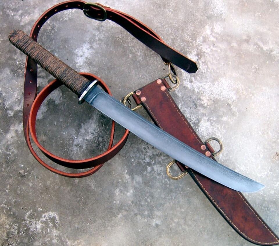 CUSTOM HANDMADE D2 TOOL STEEL HUNTING Bush Waki VIKING SWORD | Inspire ...