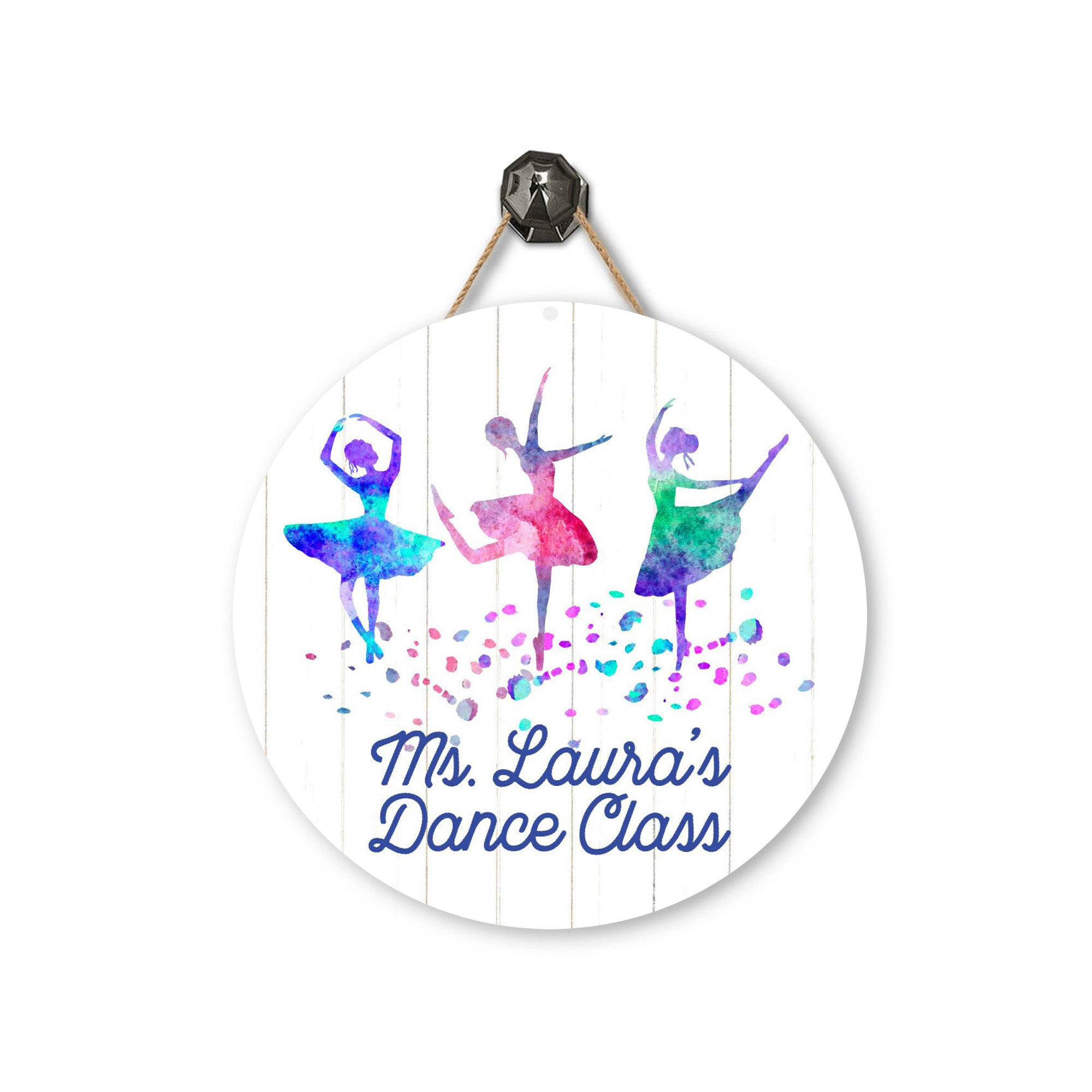 Dance Teacher Door Sign Metal Dance Class Sign Personalize | Inspire Uplift