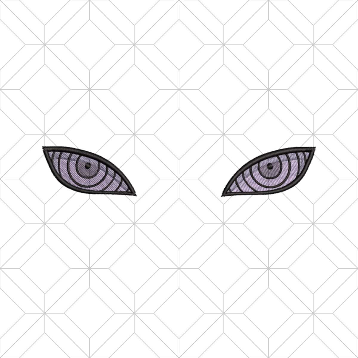 Rinnegan Eyes Embroidery Design Download Anime Naruto Embroi - Inspire ...