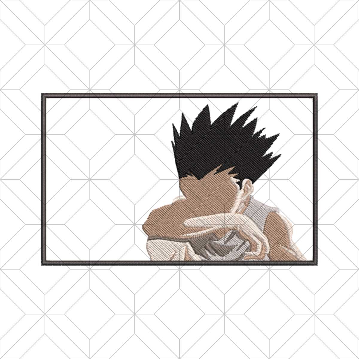 Gon Thinking Hunter X Hunter Anime Embroidery Design Downloa - Inspire ...
