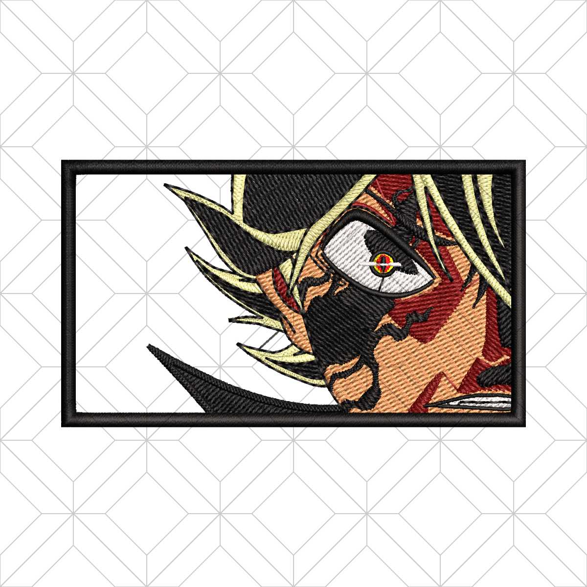 Angry Asta Embroidery Design Download File Black Clover Anim | Inspire ...